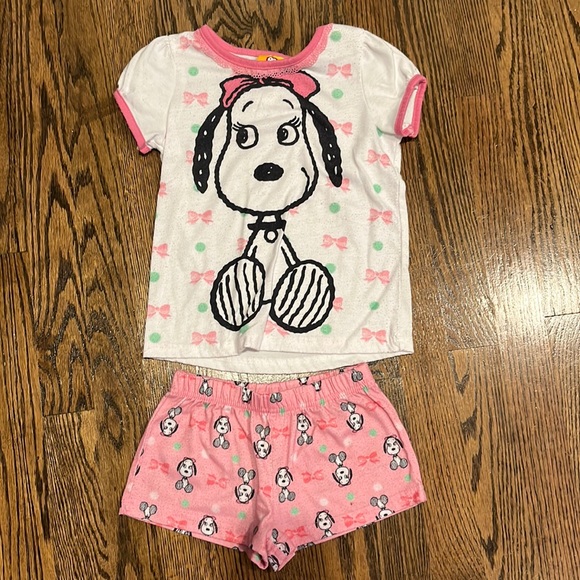 Peanuts | Pajamas | Peanuts Snoopy Little Girls Pajamas | Poshmark